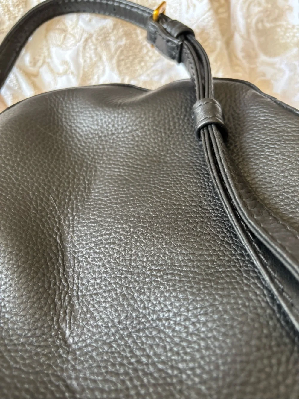 HOBO | Bags | Hobo Black Pebbled Leather Hobo Crossbody With Tassel ...